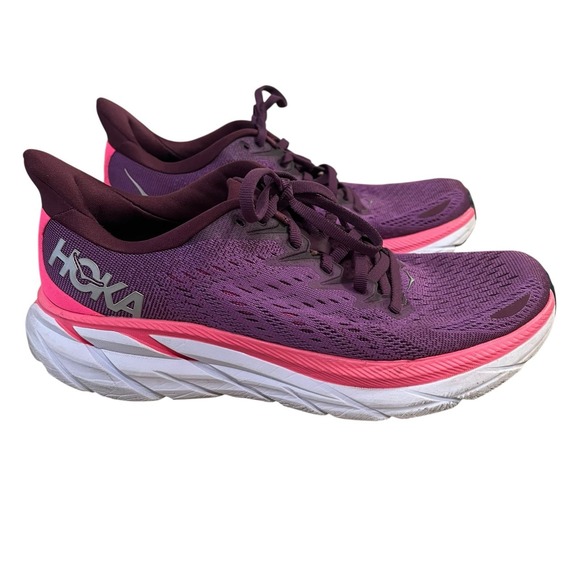 Hoka One One | Shoes | Hoka One One Clifton 8 Shoes Grape Wine Womens ...